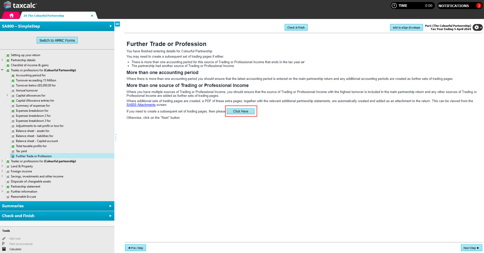Basis Period Transition for Partners in 2023/24 - Knowledge Base - TaxCalc